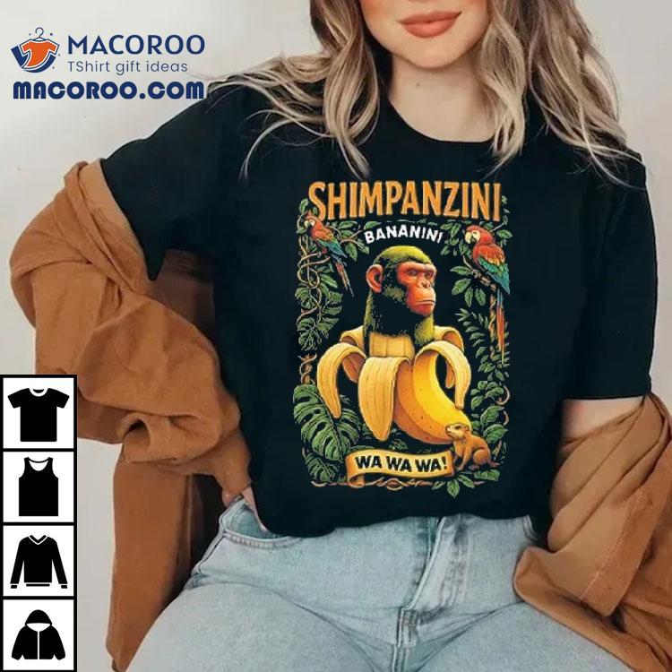 Shimpanzini Bananini Banana Monkey Meme Italian Brainrot Shirt – Abctic