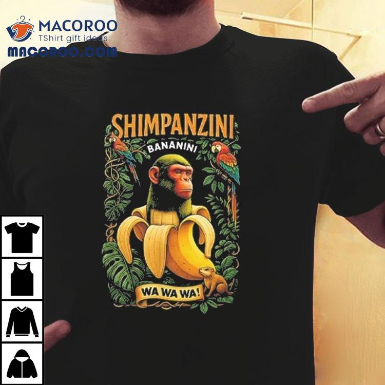 Shimpanzini Bananini Banana Monkey Meme Italian Brainrot Shirt – Abctic