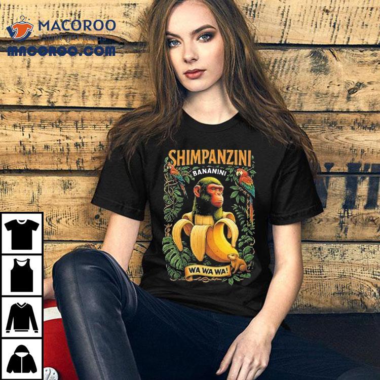 Shimpanzini Bananini Banana Monkey Meme Italian Brainrot Shirt – Abctic